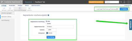Feedback-Tab und Feedback Button erstellen - QuestionPro